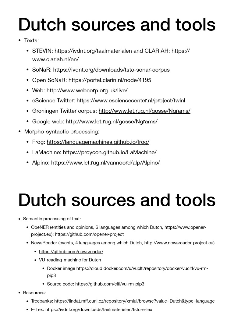 Dutch N LP Overview | PDF
