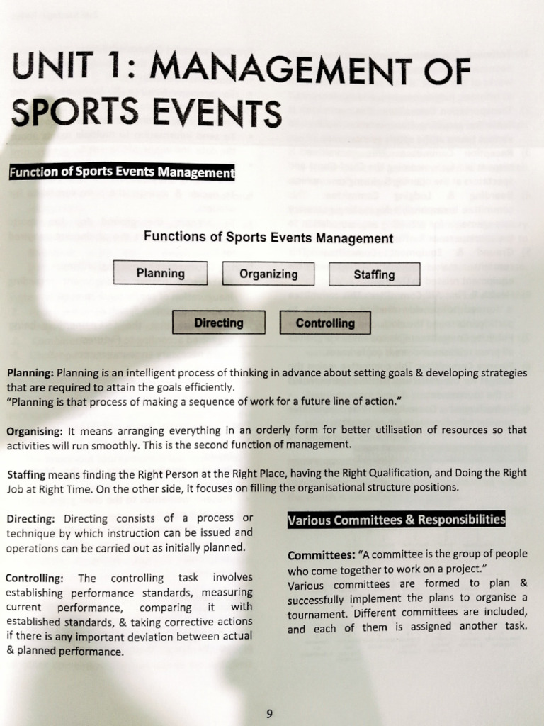 Sports Event Management Functions | PDF | Tournament | Referee