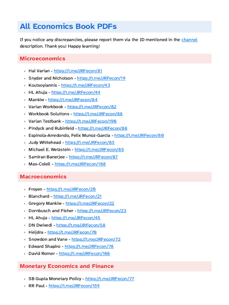 Comprehensive Economics Book PDFs | PDF | Economies | Economics