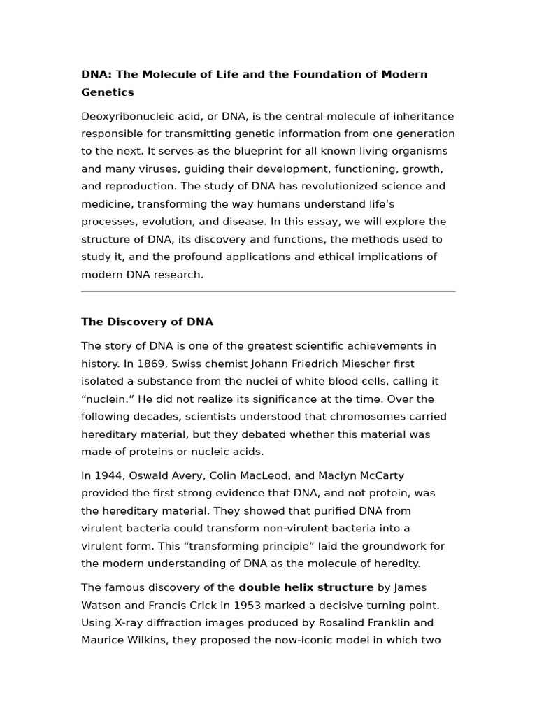 Dna | PDF | Dna | Base Pair
