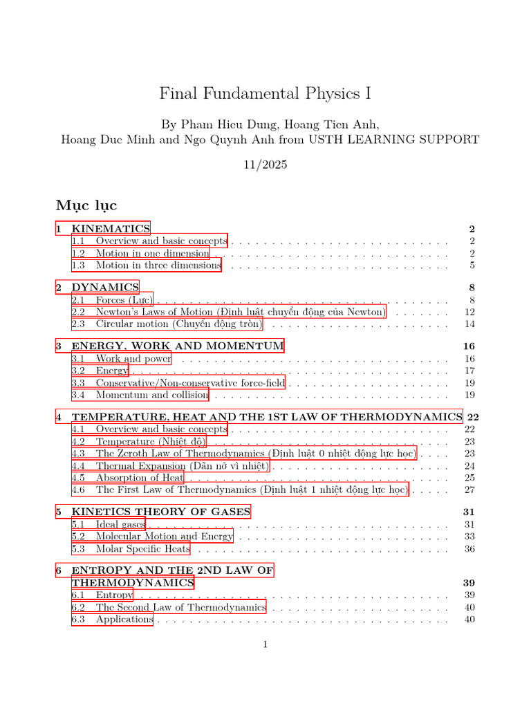 Final Fundamental Physics I | PDF