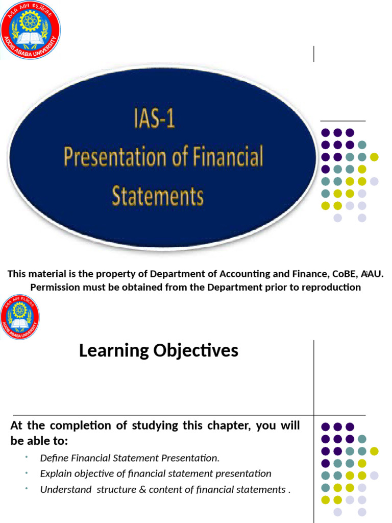 IAS 1 - Presentation of Financial Statements | PDF | International ...