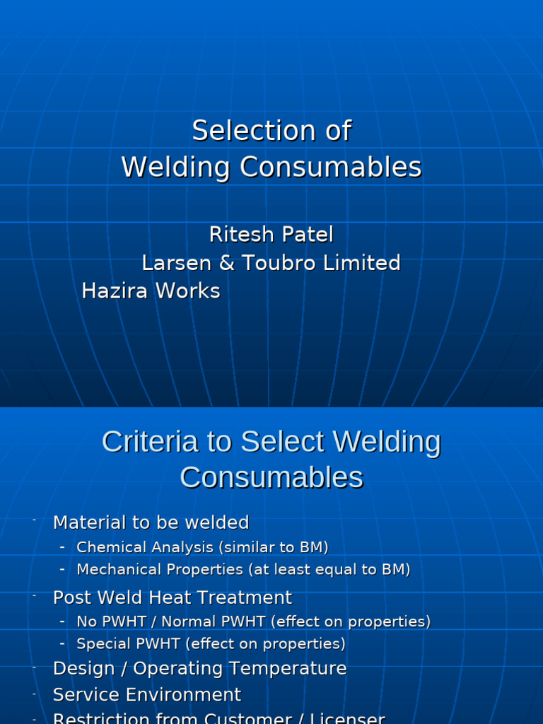 Weld Consumable Selection | PDF | Construction | Welding
