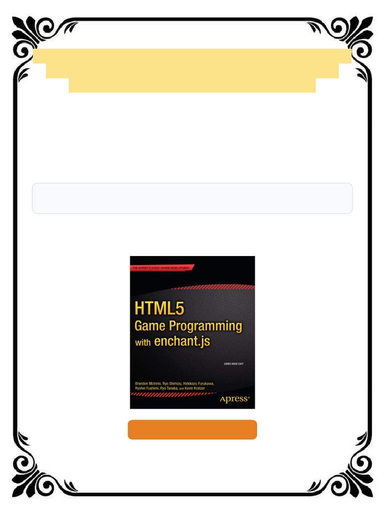 HTML5 Game Programming with enchant js 1st Edition Brandon Mcinnis Ryo ...