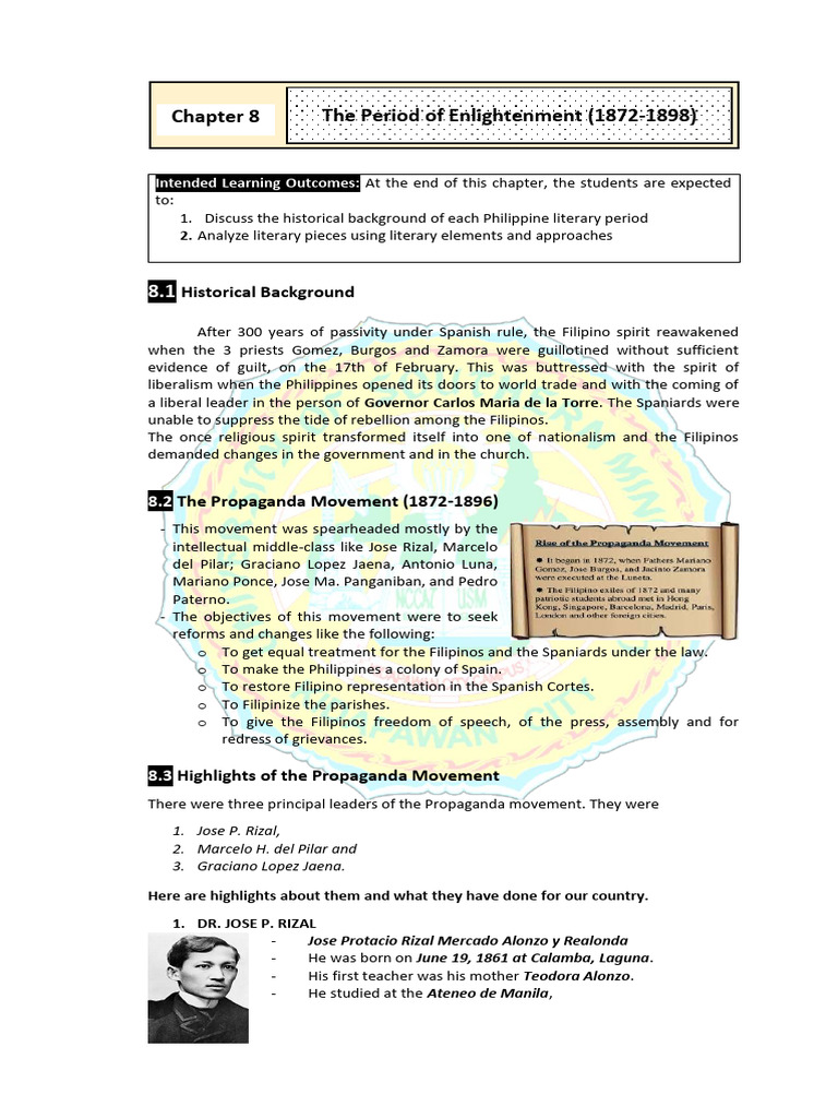 Philippine Literary History Overview | PDF | Spanish East Indies ...