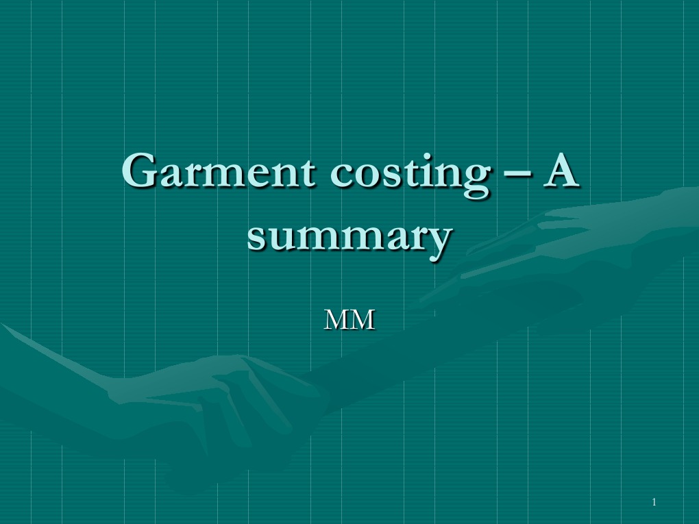 Garment Costing Essentials Explained | PDF | Profit (Accounting) | Prices