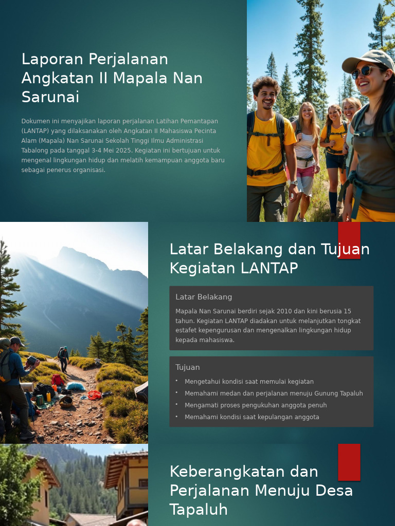 Laporan LANTAP Mapala Nan Sarunai | PDF