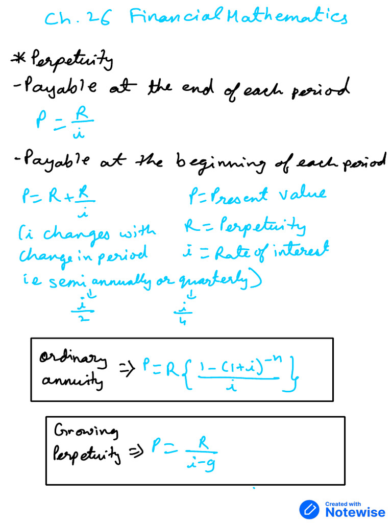 Financial Maths | PDF