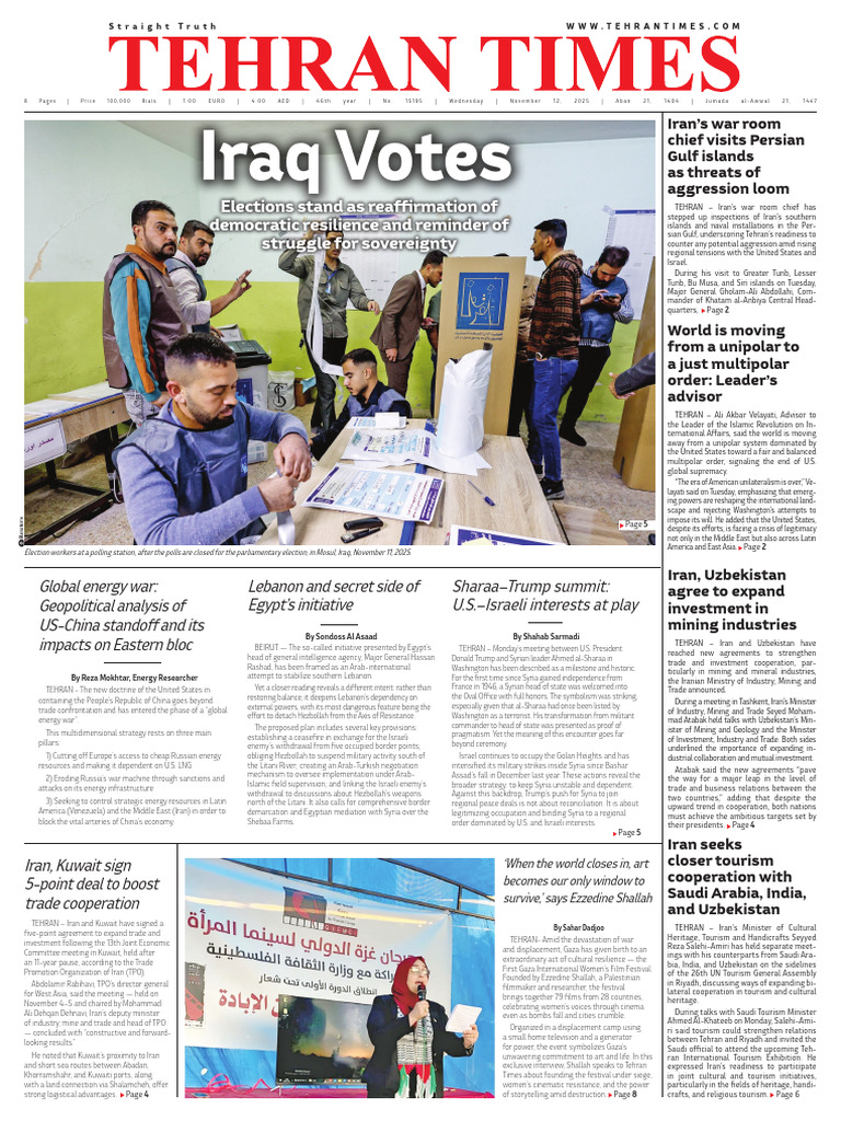 Tehran Times 12 November | PDF | Iran | Hezbollah