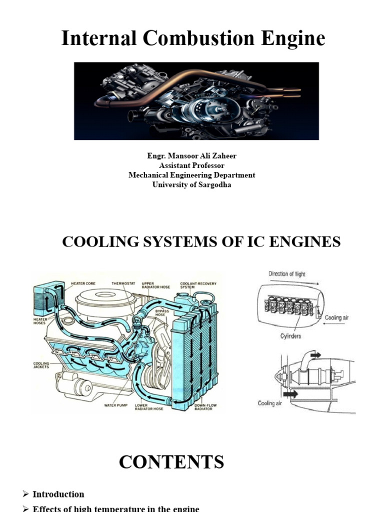 Cooling Systems of IC Engines | PDF | Radiator | Internal Combustion Engine