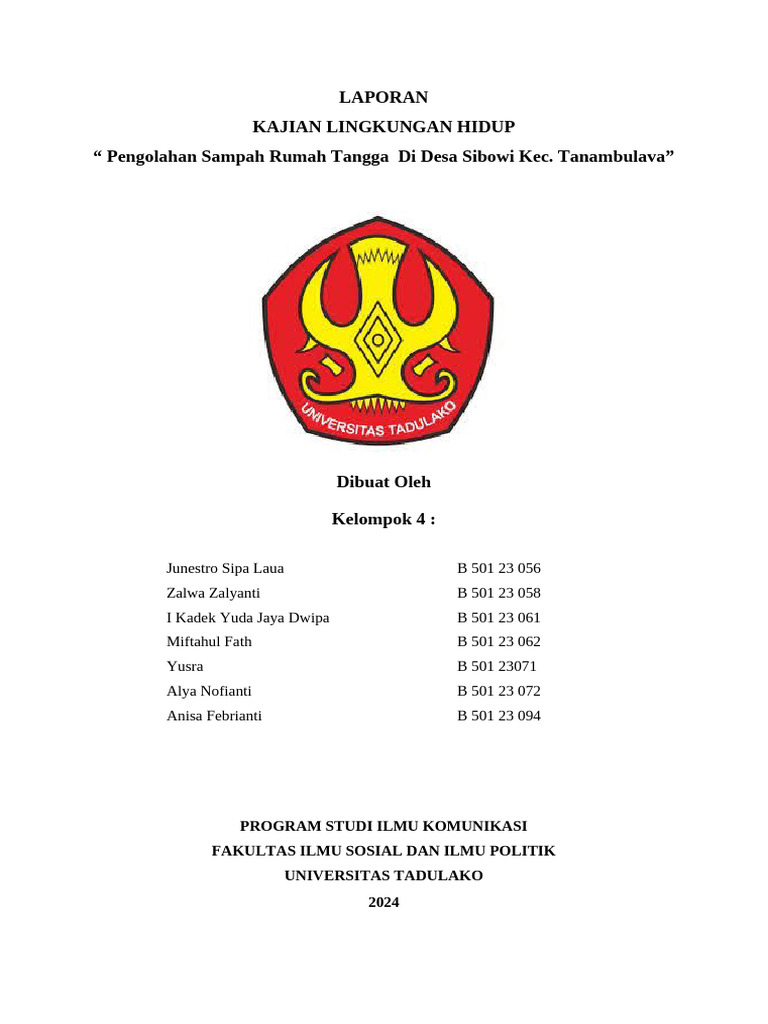 LAPORAN_KLH_FIXX[1] | PDF