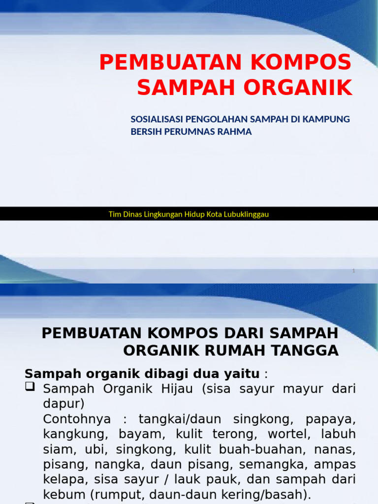 Panduan Praktis Membuat Kompos Rumah Tangga | PDF