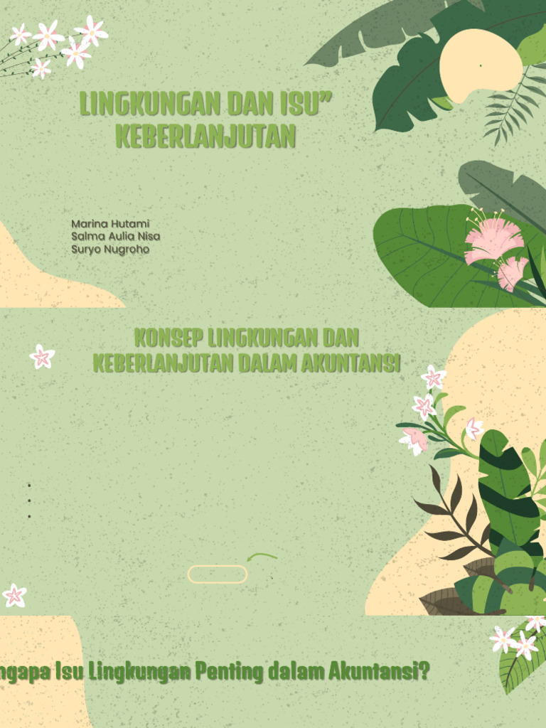 Lingkungan & Isu Keberlanjutan - Kel.1 | PDF