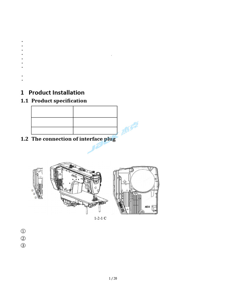 A5E-B Electric Control Box Manual | PDF | Sewing Machine | Electrical ...