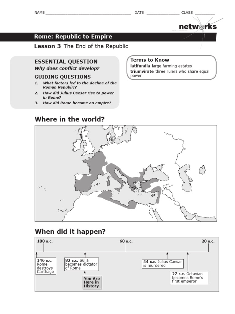 003 The End of The Republic | PDF | Julius Caesar | Mark Antony