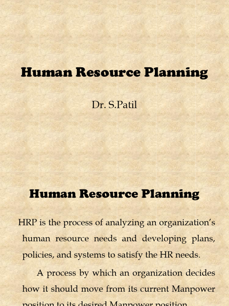 HRP 1 | PDF | Forecasting | Human Resources