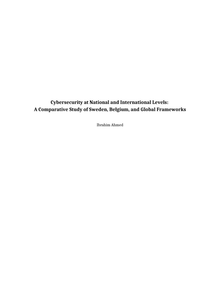 Cybersecurity Comparative Study Rewritten | PDF | Computer Security ...