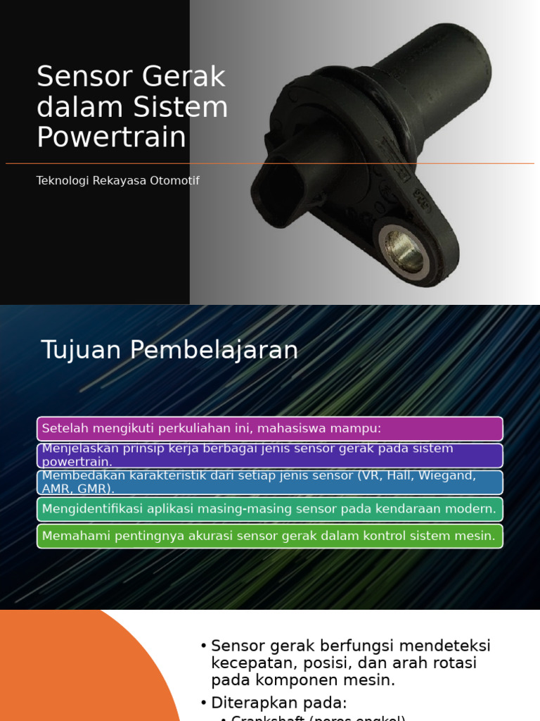 Sensor Gerak dalam Powertrain Otomotif | PDF