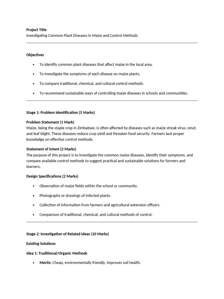 Maize Disease Control Methods Explained | PDF | Maize | Agriculture