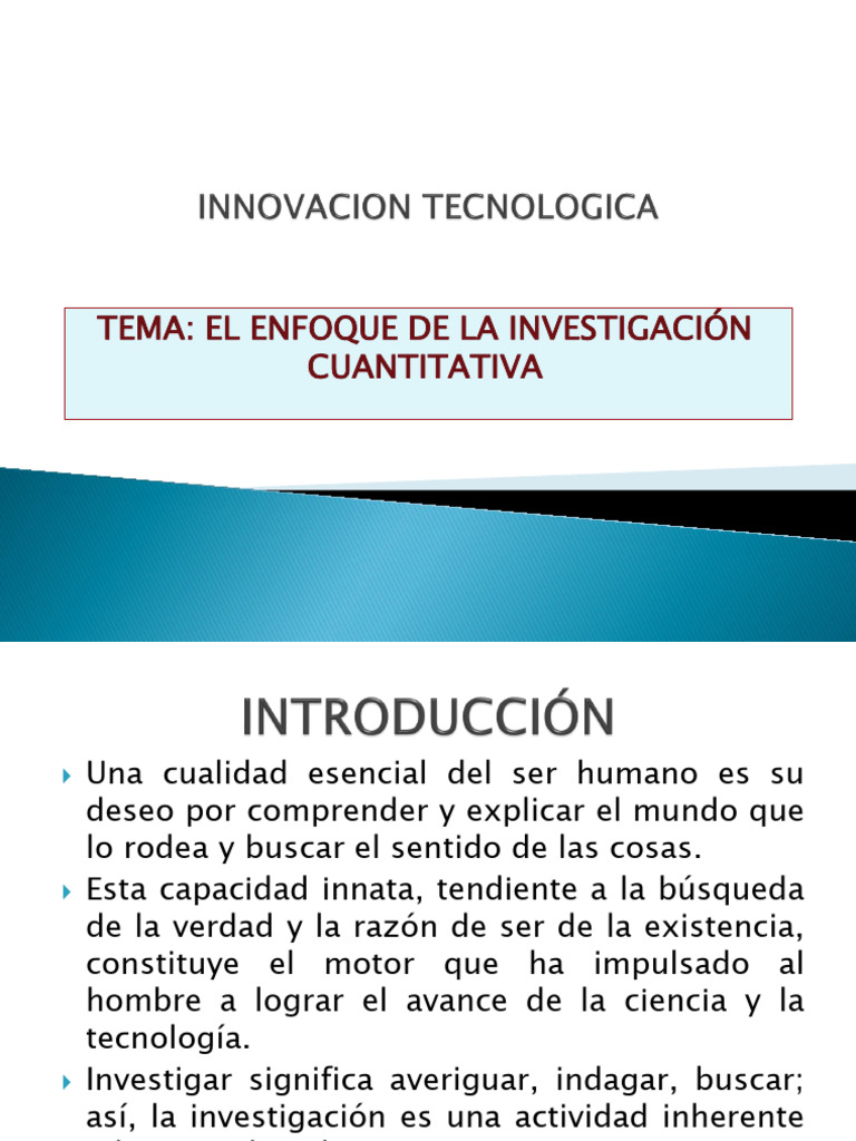 Investigacion Cuantitativa | PDF | Experimentar | Conocimiento