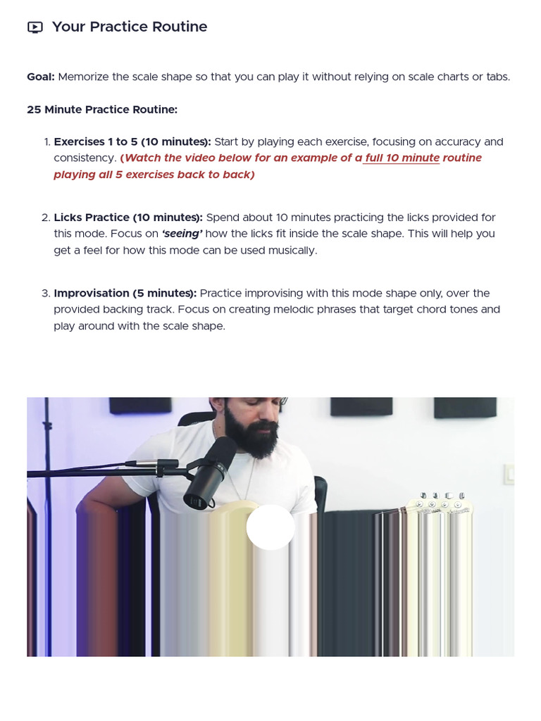 11.0. Your Practice Routine | PDF
