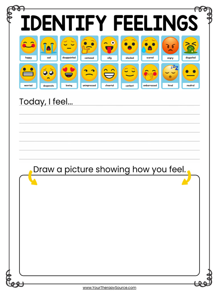 Identifying Feelings Worksheet | PDF