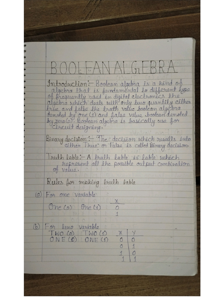 Boolean Algebra PDF | PDF