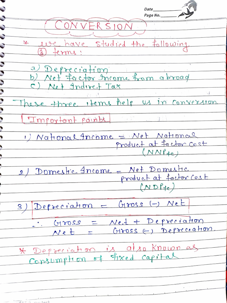 Conversion National Income | PDF