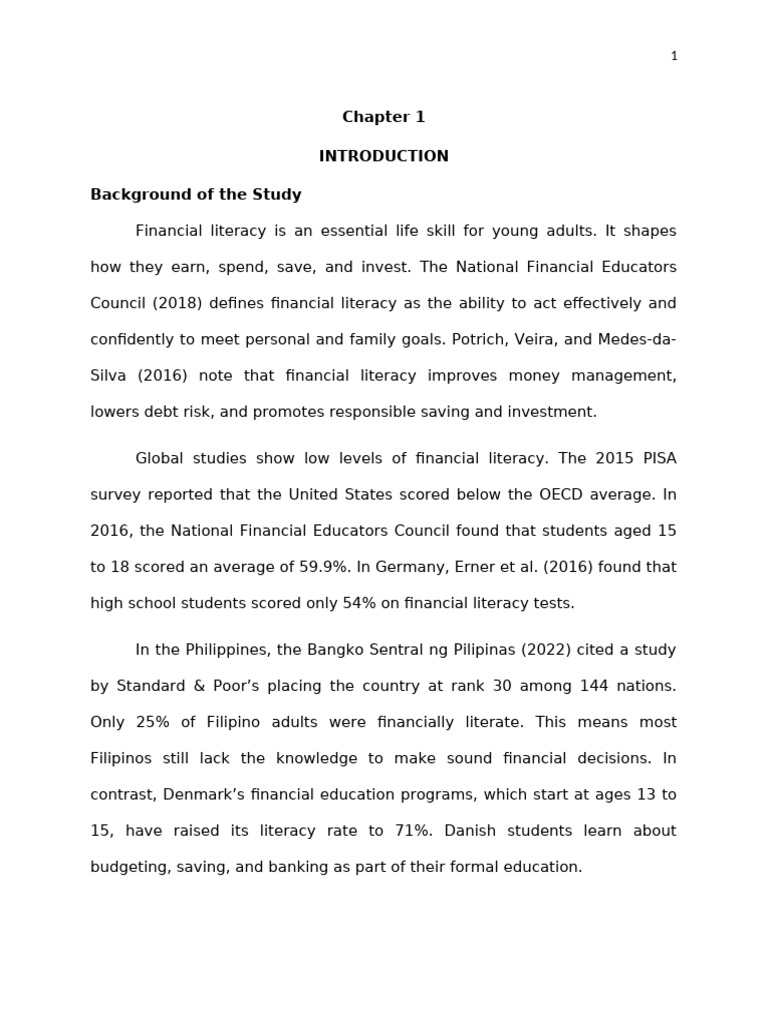 Financial Literacy Assessment of Grade 12 Students | PDF | Financial ...