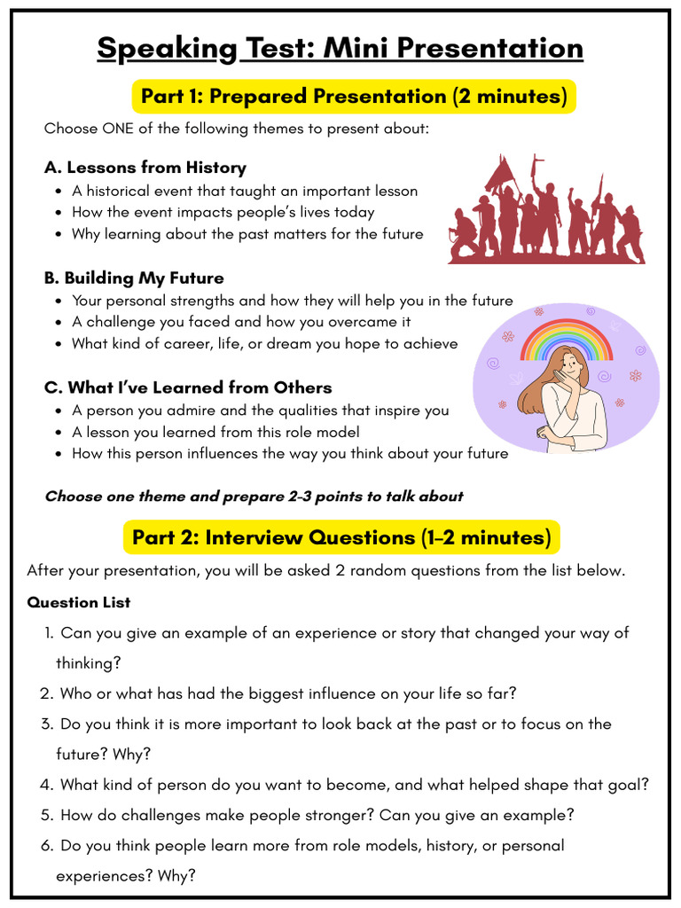 Mini Presentations | PDF