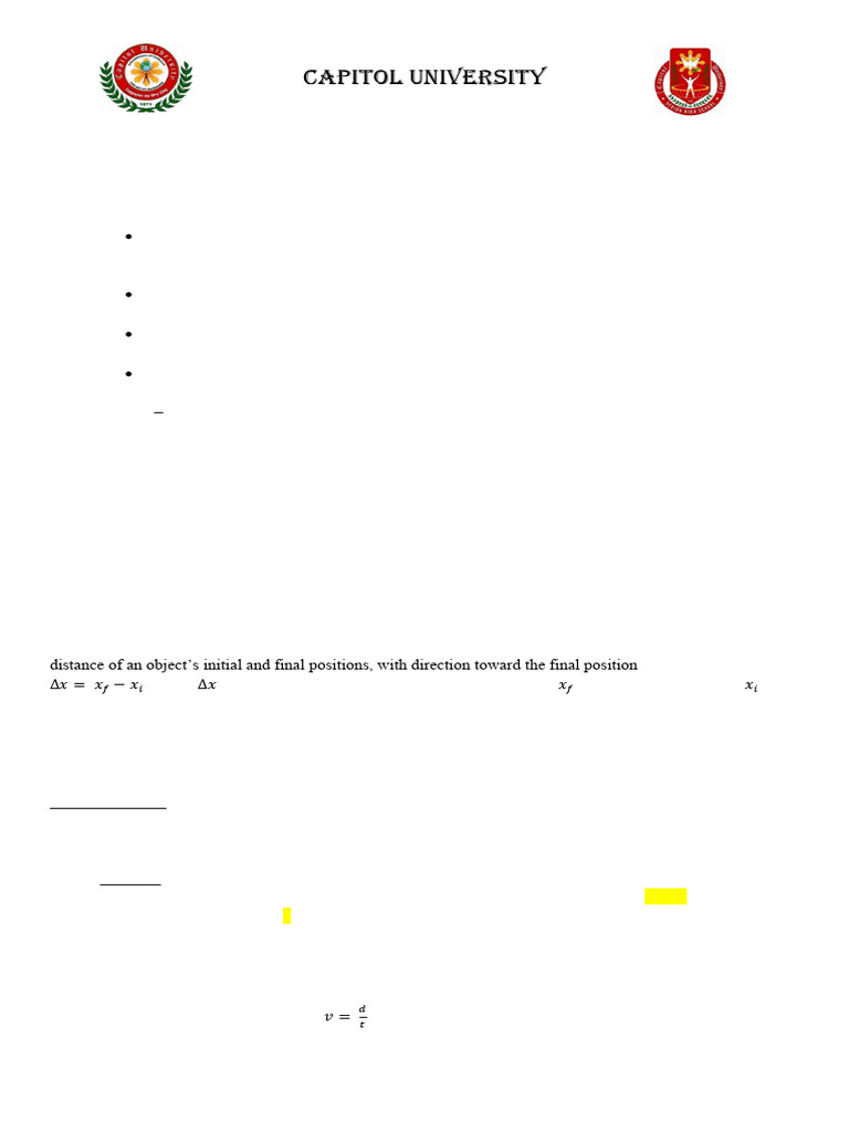 Gen Physics 1 - Module 3 | PDF | Speed | Velocity