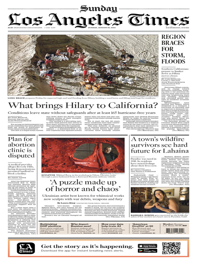 Sunday Los Angeles Times - 20 August 2023 - Sunday Los Angeles Times ...