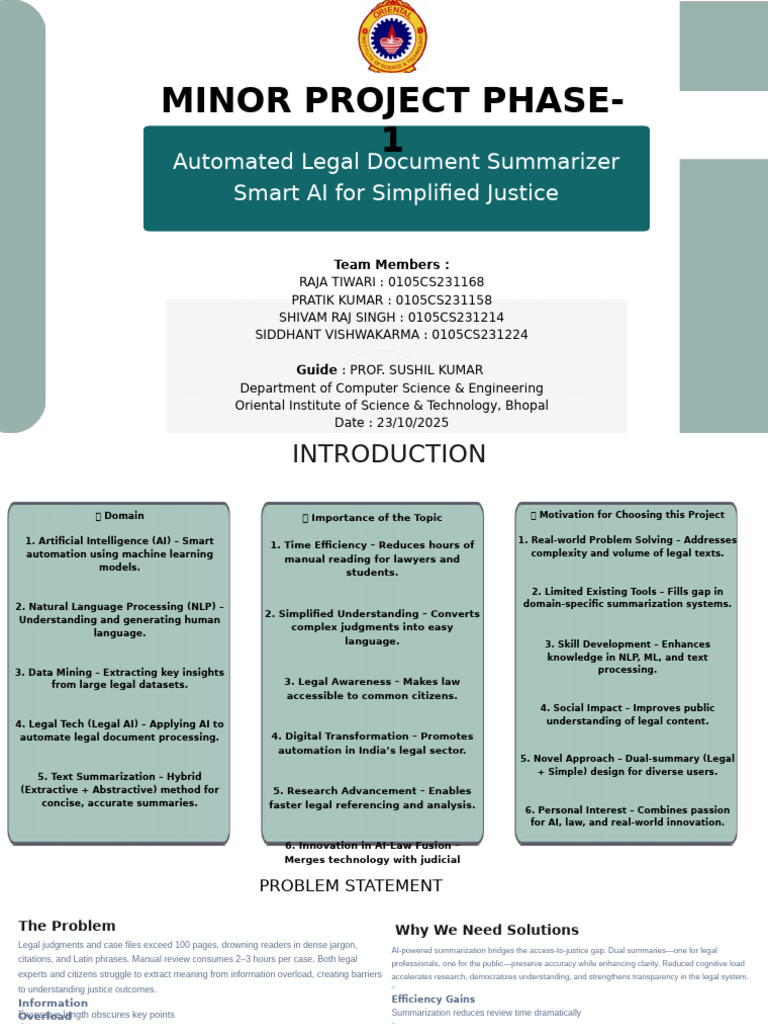 Minor Project Phase1 Template Final | PDF | Artificial Intelligence | Intelligence (AI) & Semantics