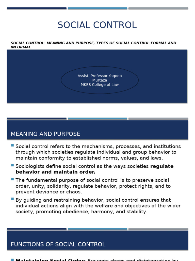 Social Control | PDF | Justice | Crime & Violence