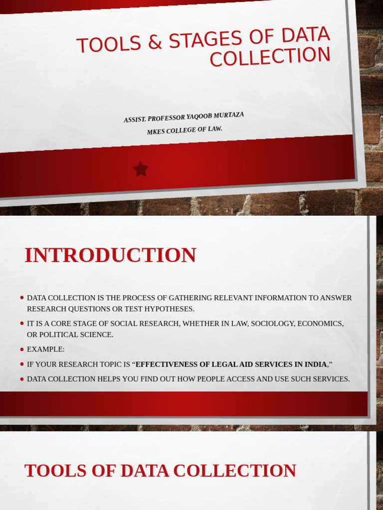 Data Collection Tools & Stages Explained | PDF | Sampling (Statistics ...