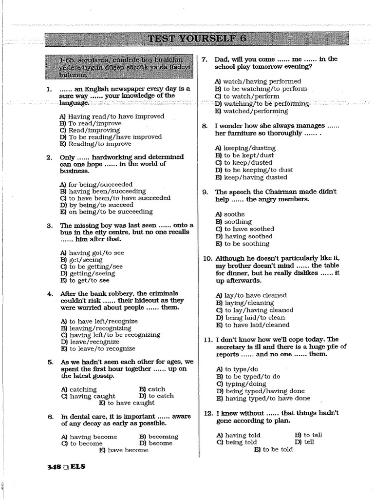 Test Yourself 5 | PDF