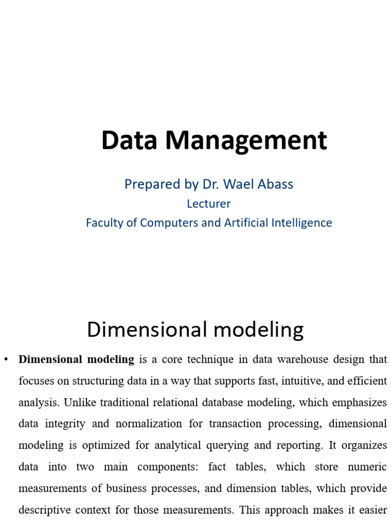 Chapter 3 - Dimensional Modeling | PDF | Data Warehouse | Information ...
