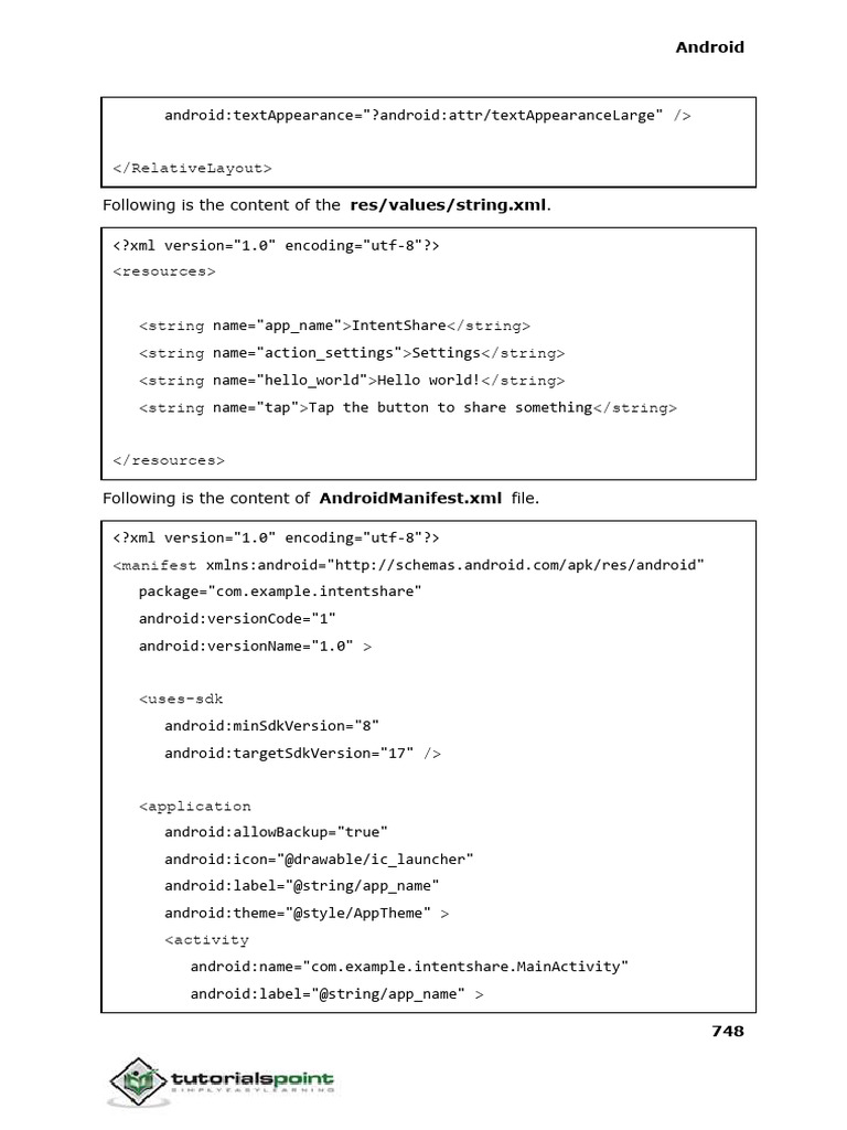 Android Tutorial 764 | PDF