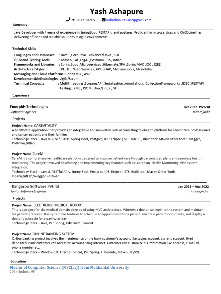 MSS Yash Ashapure | PDF | Java (Programming Language) | Eclipse (Software)