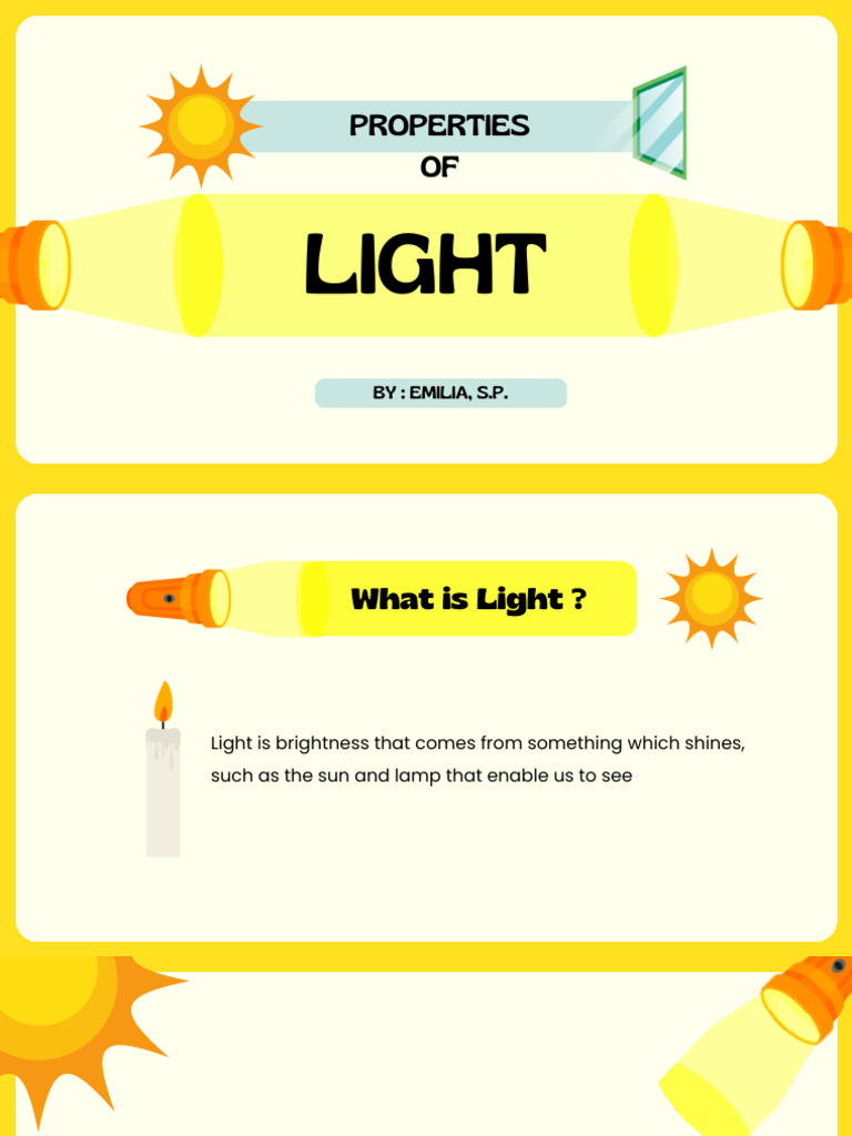 Properties of Light | PDF | Light | Rainbow