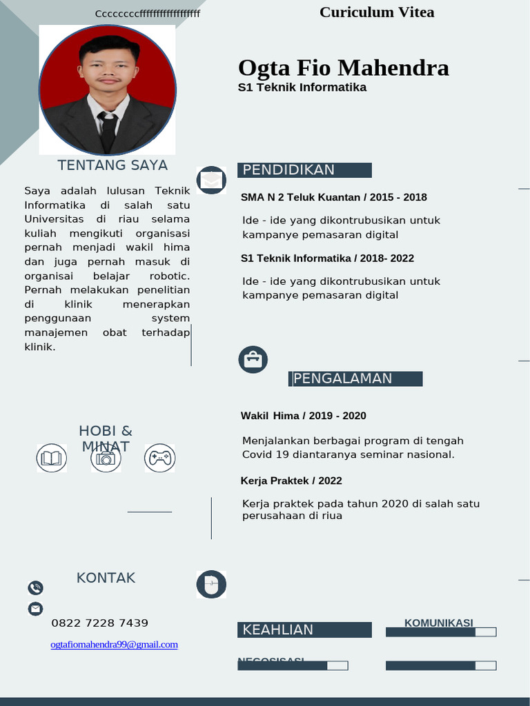 Ogta Fio Mahendra CV | PDF