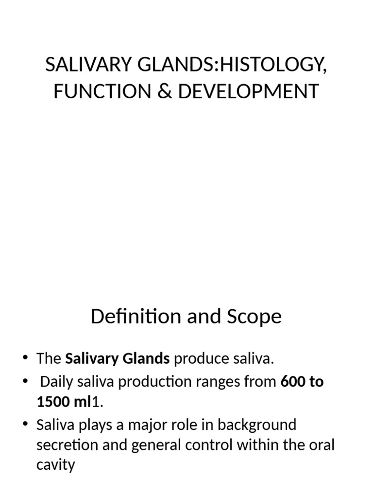 Salivary Glands DR Usama | PDF | Saliva | Organ (Anatomy)