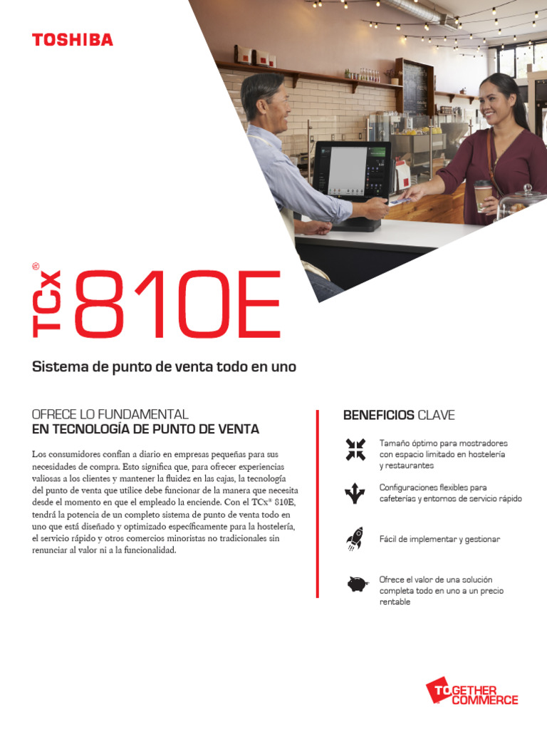 Sistema de Punto de Venta TCx 810E | PDF | Al por menor | Microprocesador