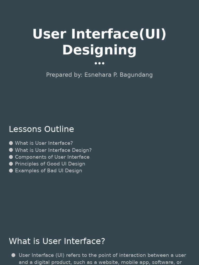 User Interface Design Essentials Guide | PDF | User Interface | Icon ...