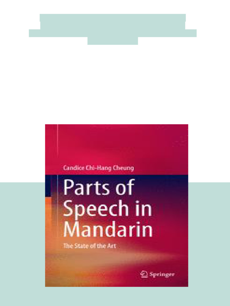 (Ebook) Parts of Speech in Mandarin: The State of the Art by Candice ...