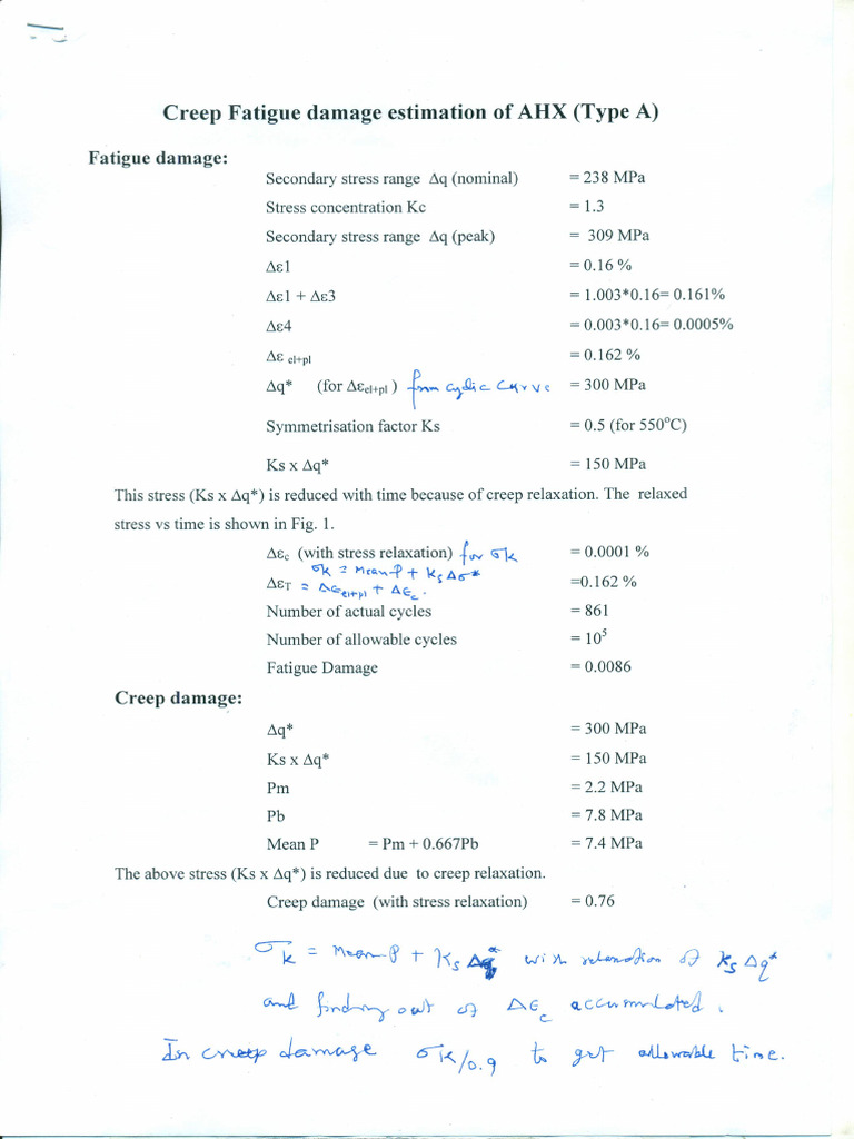 Creep Fatigue i g Car | PDF