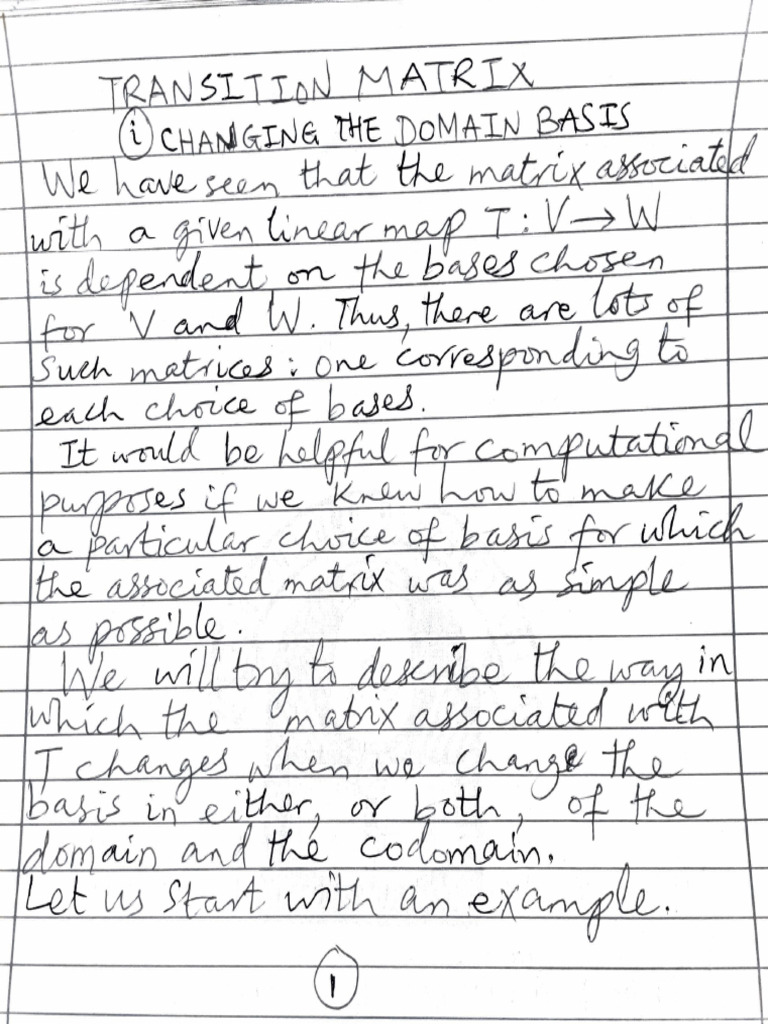 Transition Matrices (1) | PDF | Mathematical Relations | Functions And ...