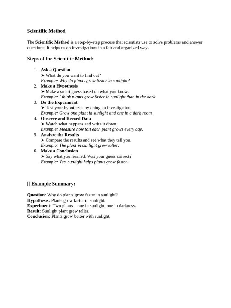 Scientific Method LECTURE | PDF