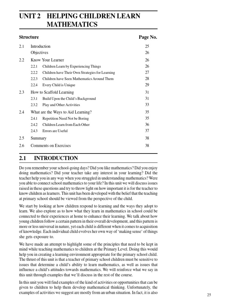 Teaching Strategies for Children's Math Learning | PDF | Learning ...