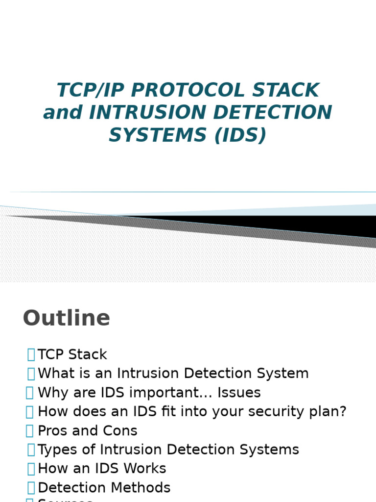 Intrusion Detection Systems | PDF | Transmission Control Protocol ...
